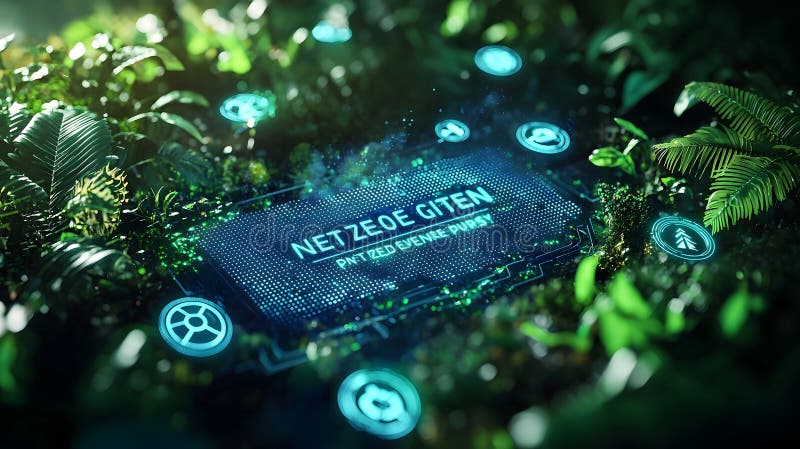 Digital Nature Integration Enchanted Forest Graphic Design Lush ...