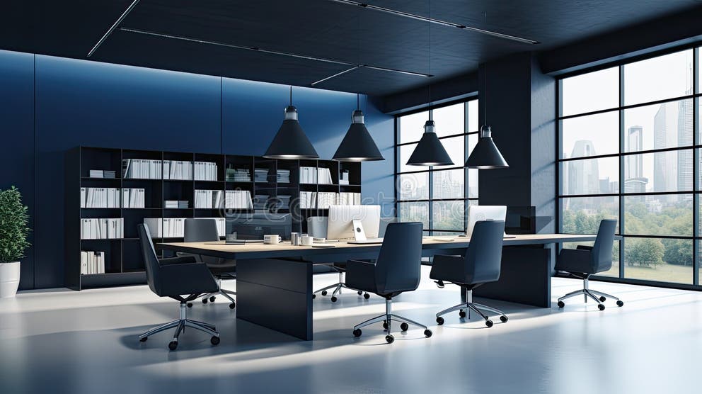 Digital navy blue data stock illustration. Illustration of ...