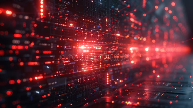 Digital Network Abstract Background Stock Illustration - Illustration ...