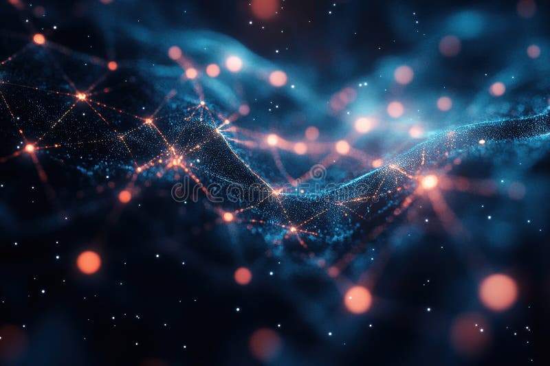 Digital Network Art, Innovative Cybernetic Network Features Abstract ...