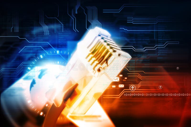 Network cable stock illustration. Illustration of optic - 52737540