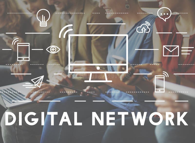 Digital Network Communication Connection Technology Concept Stock Image ...
