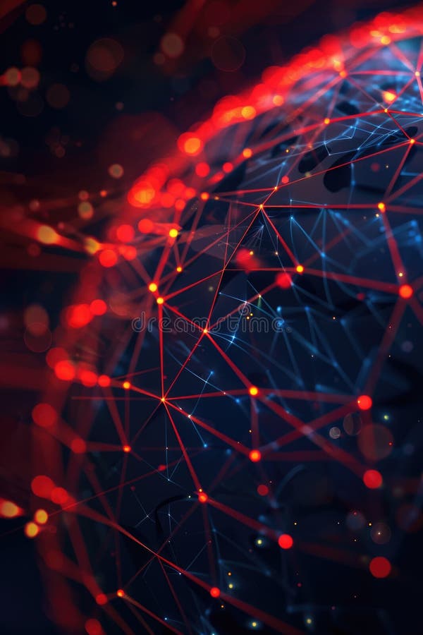 Digital Network Connected Globe Stock Image - Image of business ...