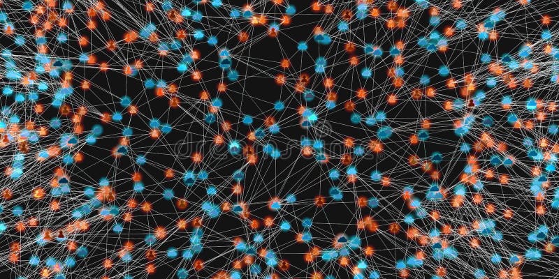 Digital Network of Connected Online Cloud Storage and User Stock ...