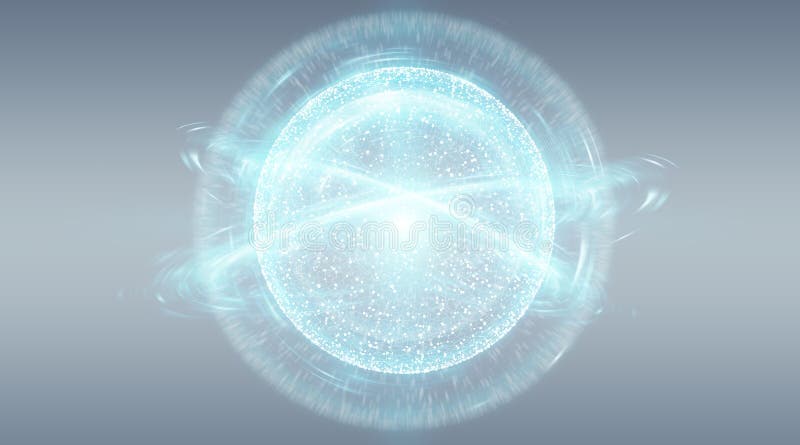 Digital Network Connection Sphere Interface 3D Rendering Stock ...