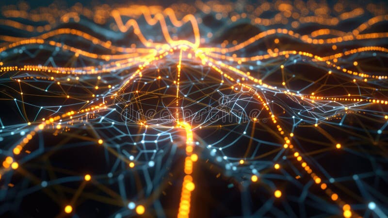 Digital Network Connections Stock Image - Image of infrastructure ...