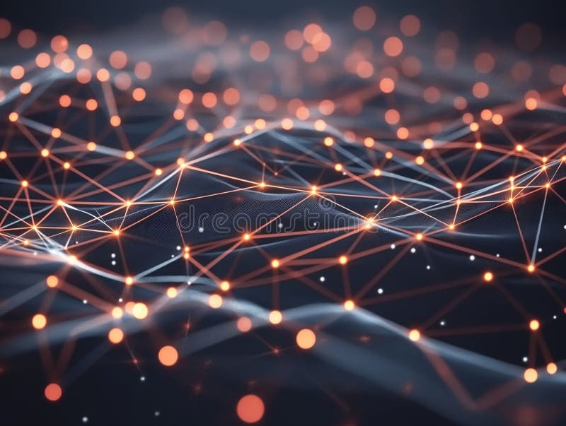 Digital Network Connections Background Stock Photo - Image of ...