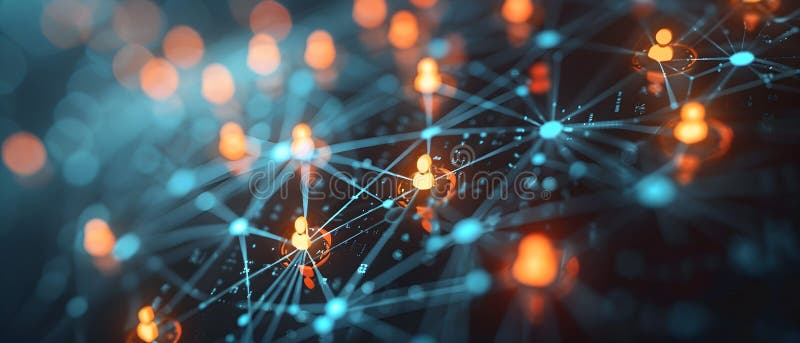 Digital Network Connections. Human Resources HR Management Stock ...