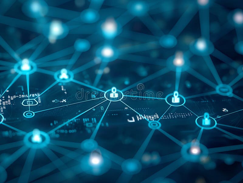 Digital Network Connectivity Concept Stock Photo - Image of computer ...