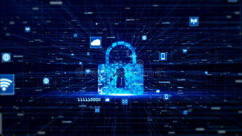 Digital Network Data and Communication Network Concept Abstract ...