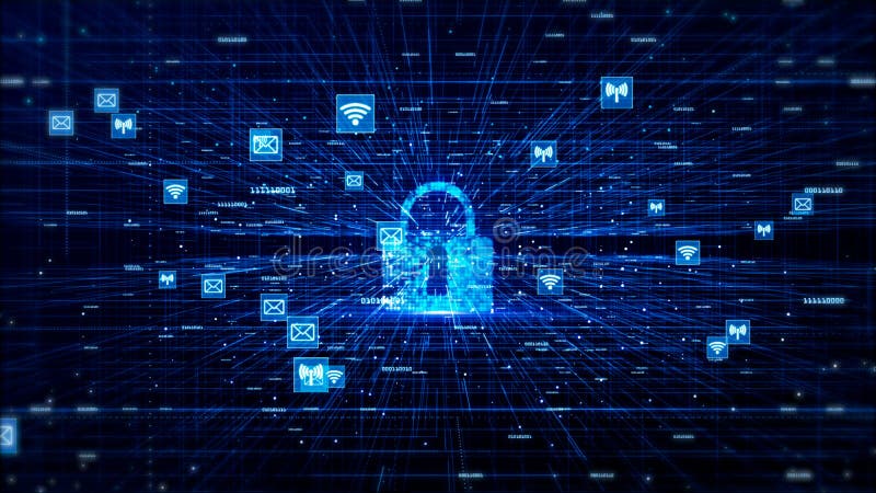 Digital Network Data and Communication Network Concept Abstract ...