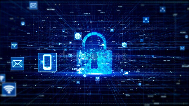 Digital Network Data and Communication Network Concept Abstract ...