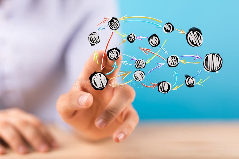 A Digital Network and Data Concept Stock Image - Image of digital ...