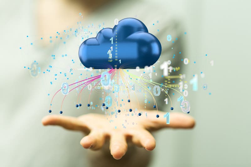 Digital Network and Data Concept Stock Illustration - Illustration of ...