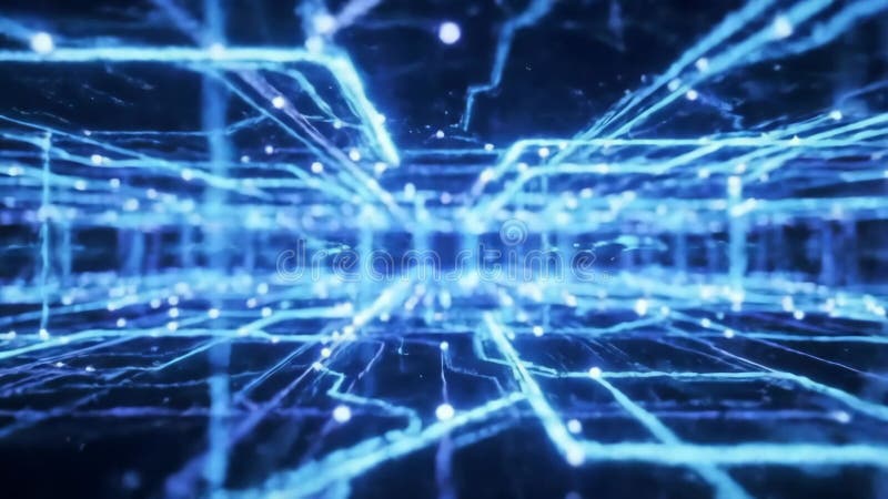 Digital Network Data Flow Background Abstract Technology Connection Stock Footage - Video of ...