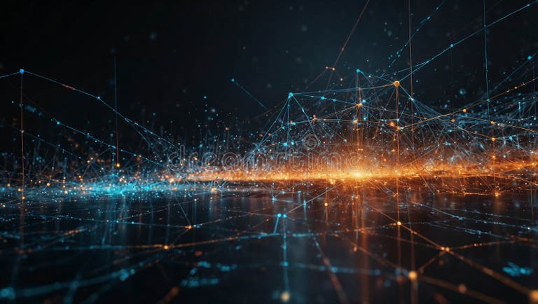 A Digital Network Of Data And Information Flowing Through A Virtual World Creating A Complex