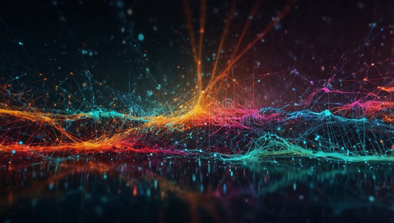 A Digital Network of Data and Information, Flowing through a Virtual ...