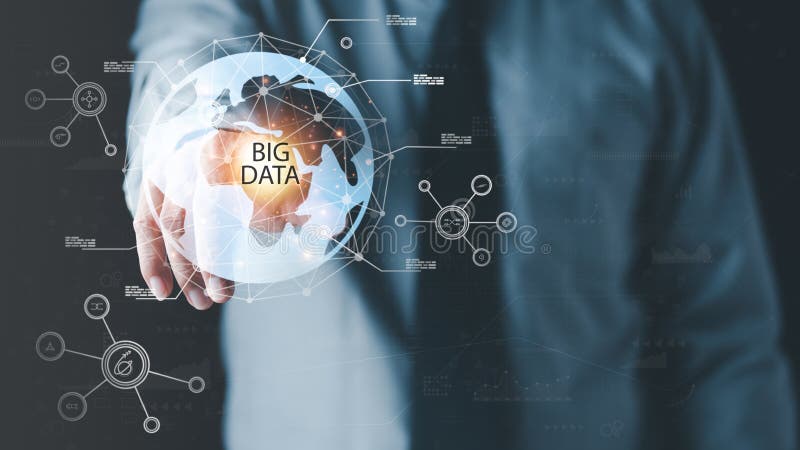 Digital Network Database Technology Concept, Internet Data Connection, Cloud Computing,big Data ...