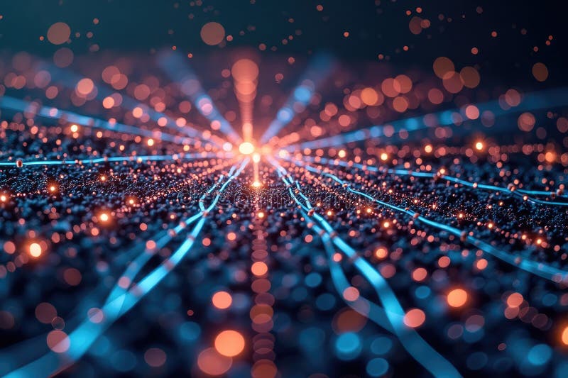 The Digital Network of the Future Stock Image - Image of cyberspace ...