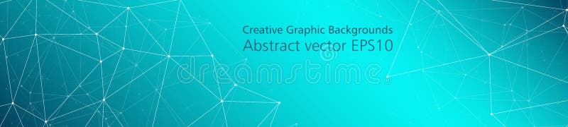 Digital Network Geometric Abstract Pattern Vector Connected Dots and ...