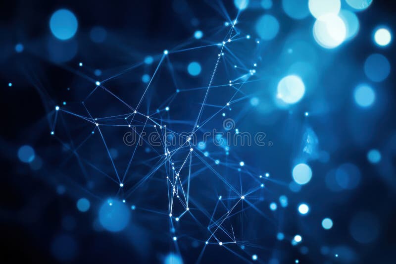 A Digital Network Illustration Featuring Interconnected Nodes and ...