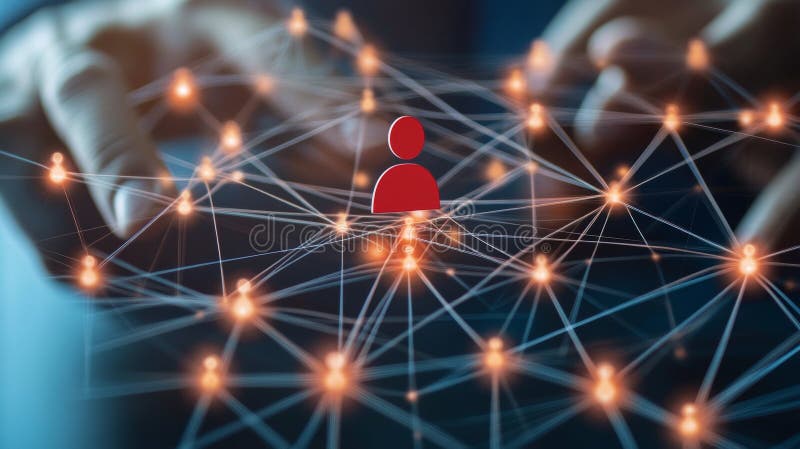 Digital Network of Interconnected Hands Reaching for Connections Stock ...