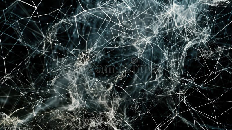 Digital Network. Interconnected Points and Lines Concept Stock ...