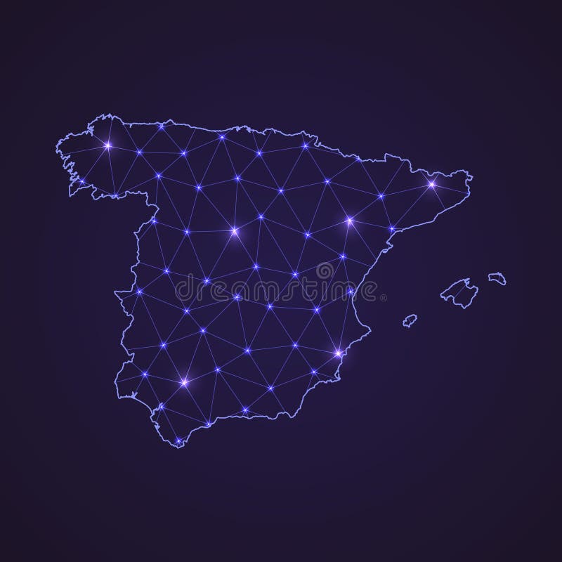 Dot Spain Map Stock Illustrations – 960 Dot Spain Map Stock ...