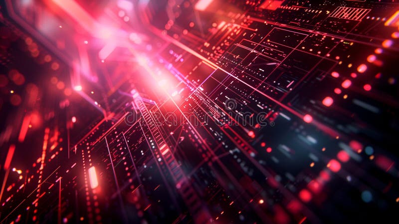 Red Black Circuitry Background Stock Illustrations – 218 Red Black ...