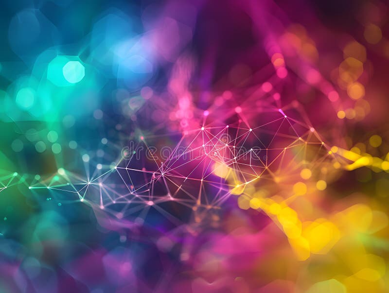 Digital Network Resilience Abstract Background Visualization Technology ...