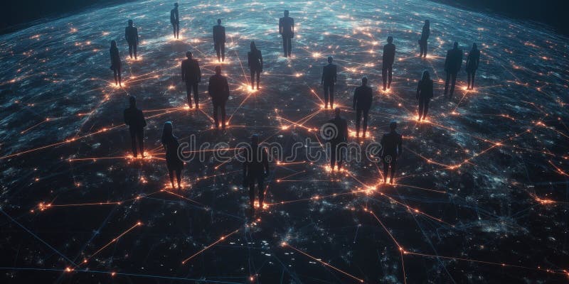 Digital Network Silhouettes Representing Global Connectivity Data ...