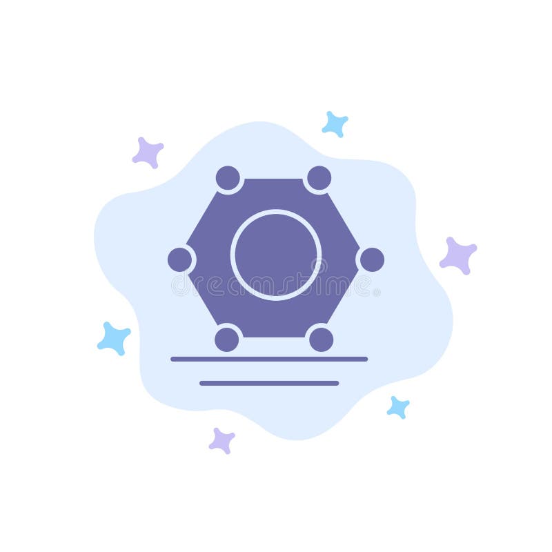 Digital, Network, Super Connected Blue Icon on Abstract Cloud ...
