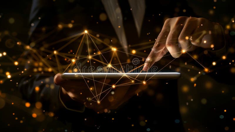 Digital Network and Technology Connection Concept, Generative AI Stock ...