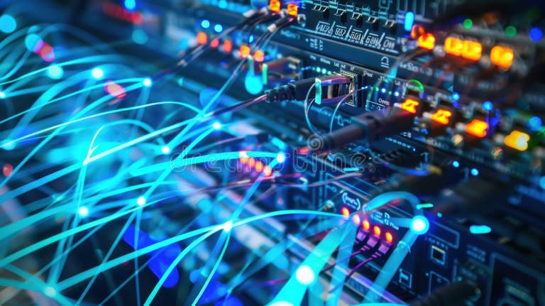 Digital Network Visualization Representing the Concept of Connectivity ...