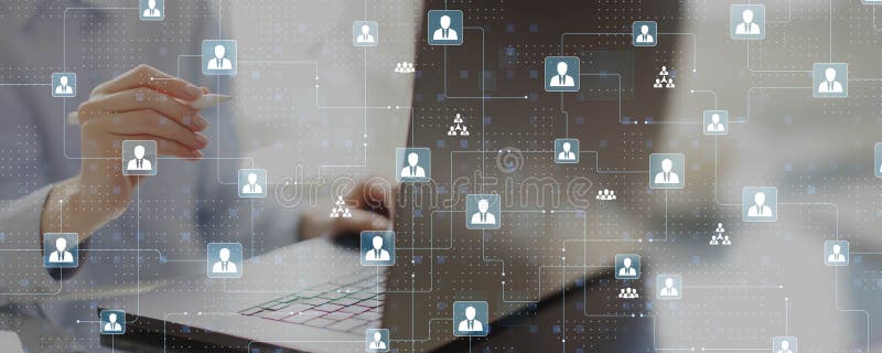 Digital Networking and Team Collaboration in Virtual Systems Stock ...