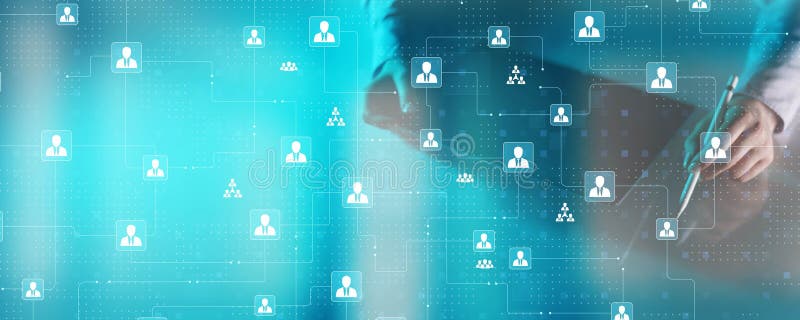 Digital Networking and Team Collaboration in Virtual Systems Stock ...