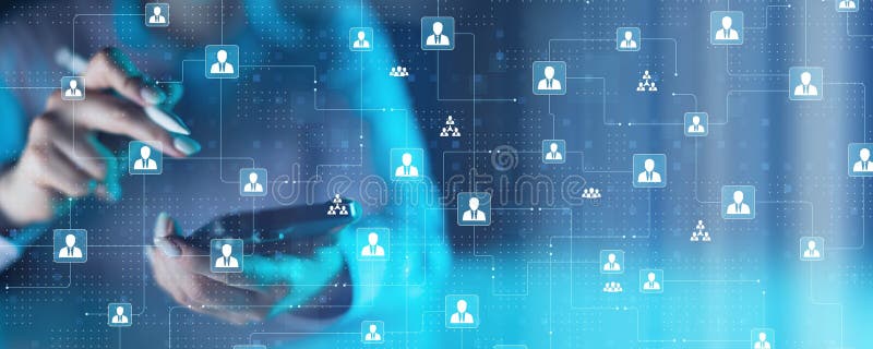 Digital Networking and Team Collaboration in Virtual Systems Stock ...