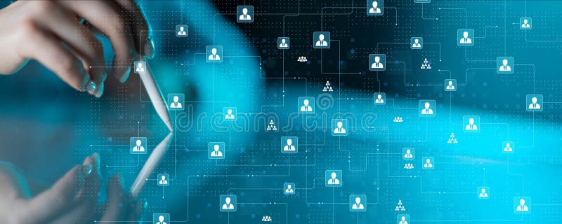 Digital Networking and Team Collaboration in Virtual Systems Stock ...