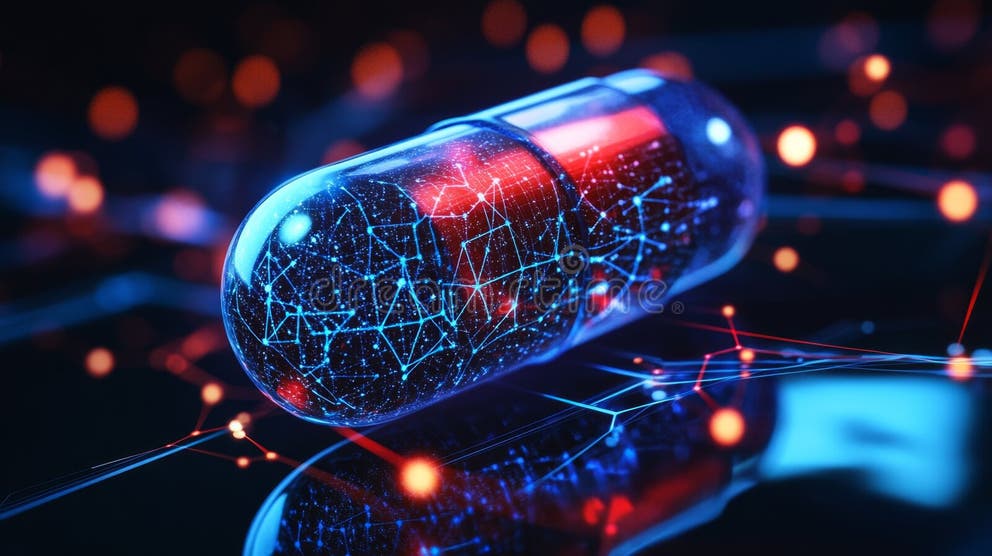 Digital Neural Network Capsule Concept with Abstract Technology ...