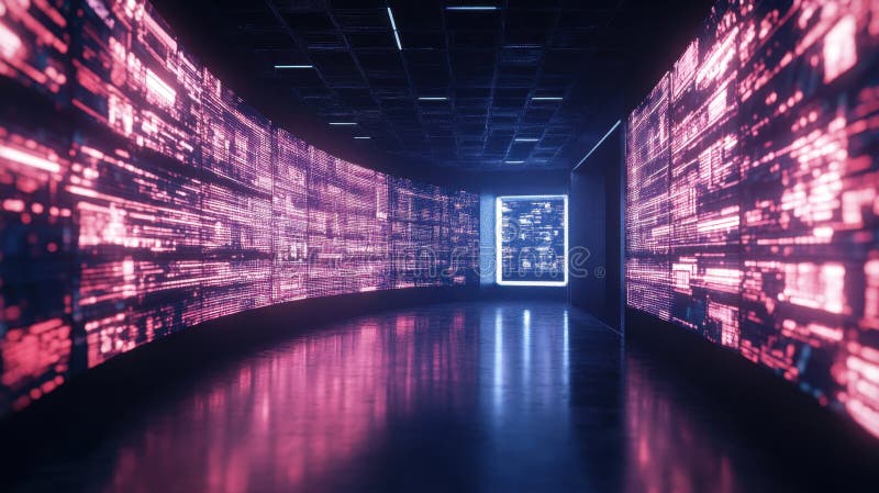 Digital News Studio Background for Live Coverage.Generative AI ...