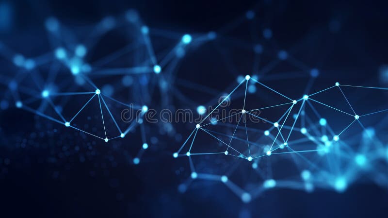 Digital Nexus: Futuristic Network Connections Stock Illustration ...