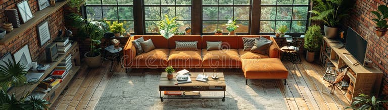 Digital Nomad Hub with Global Decor and Collaborative Workspaces3D ...