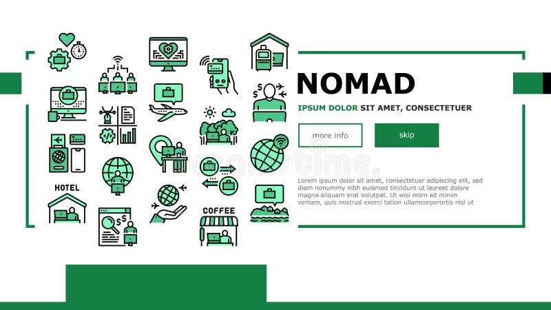 Nomad Banner Stock Illustrations – 454 Nomad Banner Stock Illustrations ...