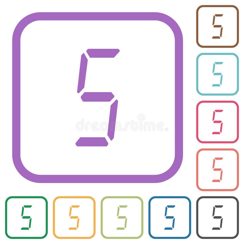 Segment Type Simple Icons Stock Illustrations – 106 Segment Type Simple ...