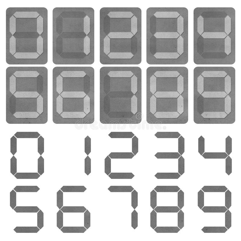 Digital Number on Leather Texture Stock Illustration - Illustration of ...