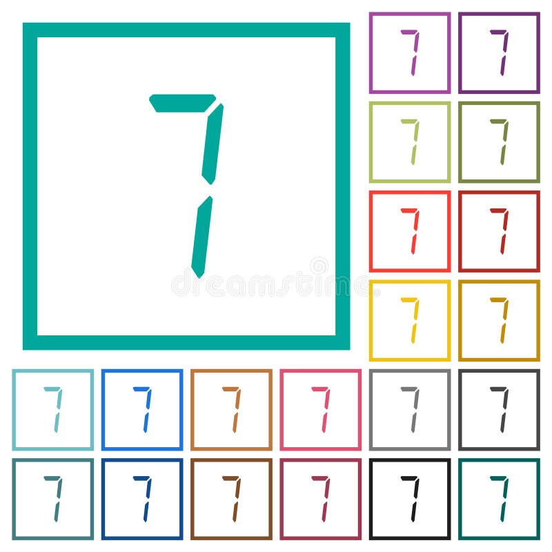 1-10 number frames stock illustration. Illustration of next - 30979956