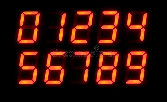 Digital numbers stock image. Image of shapes, counting - 1509975