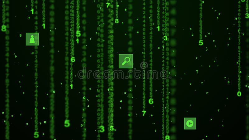 Digital numbers background stock illustration. Illustration of ...