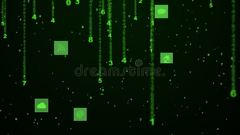 Digital numbers background stock illustration. Illustration of ...