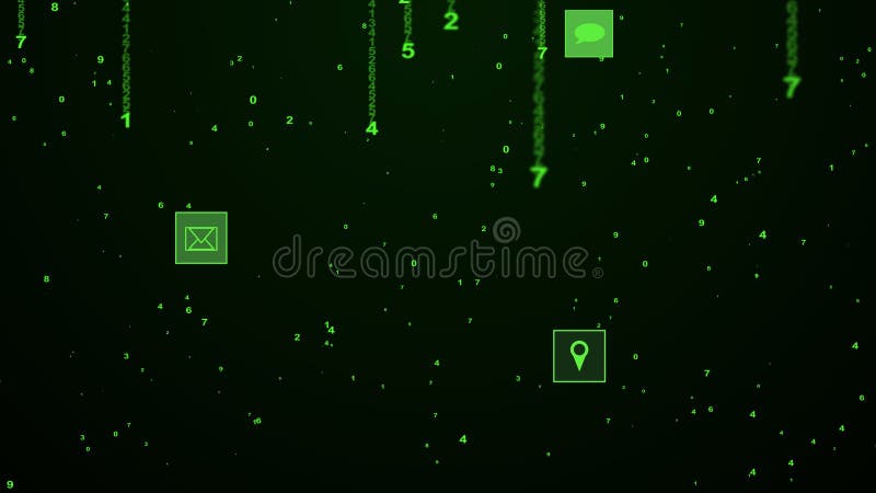Digital numbers background stock illustration. Illustration of ...